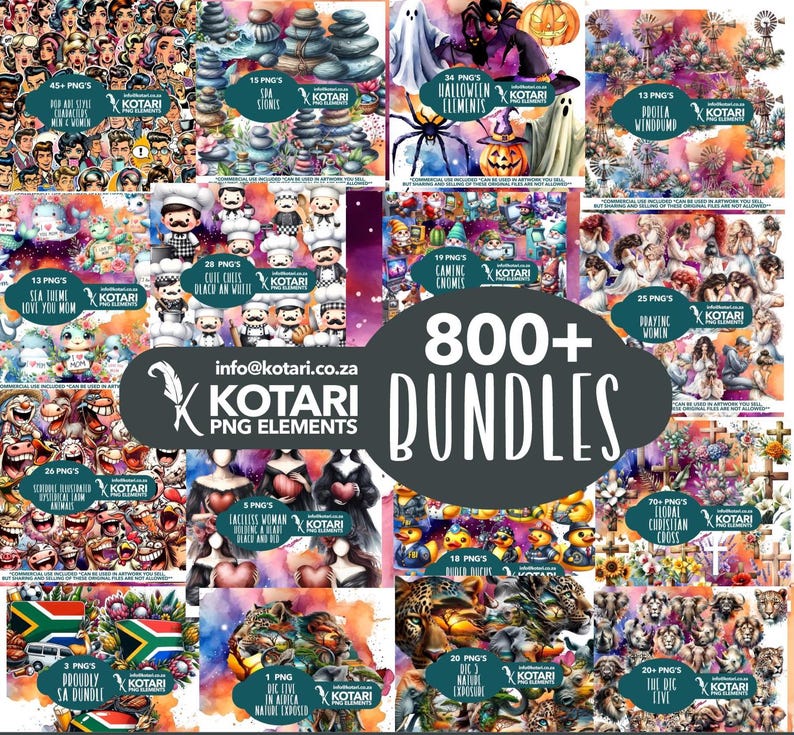 800+ Bundles - Mega Bundle - Transparent PNG Clipart - Commercial Use ...