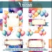 Balloon Banner -PNG Clipart - Commercial Use - Etsy