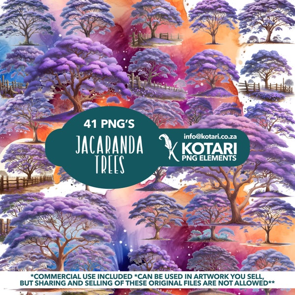 Jacaranda Clipart - Etsy