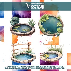 Ponds - Transparent PNG Clipart - Commercial Use - Etsy