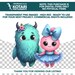 Friends Monsters - Transparent PNG Clipart - Commercial Use - Etsy