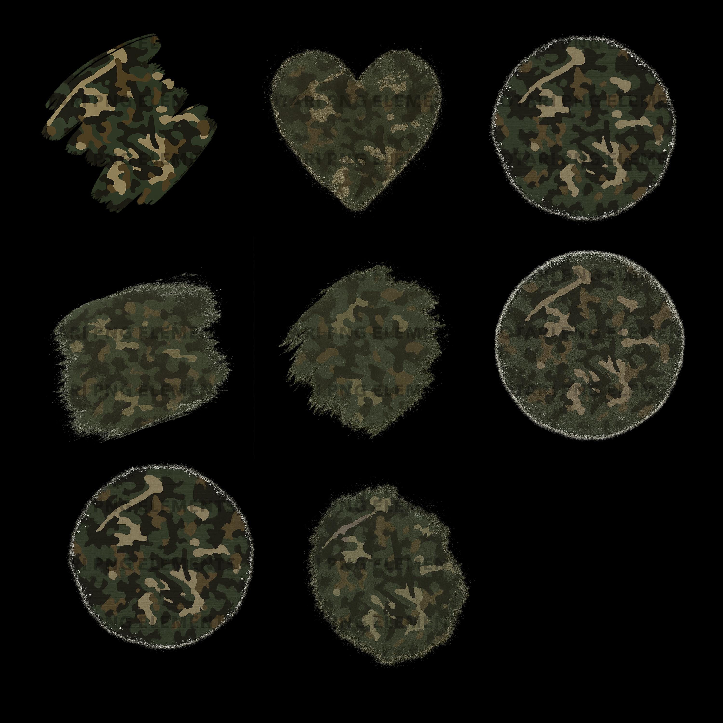 Camo Patches - Transparent PNG Clipart - Commercial Use - Etsy