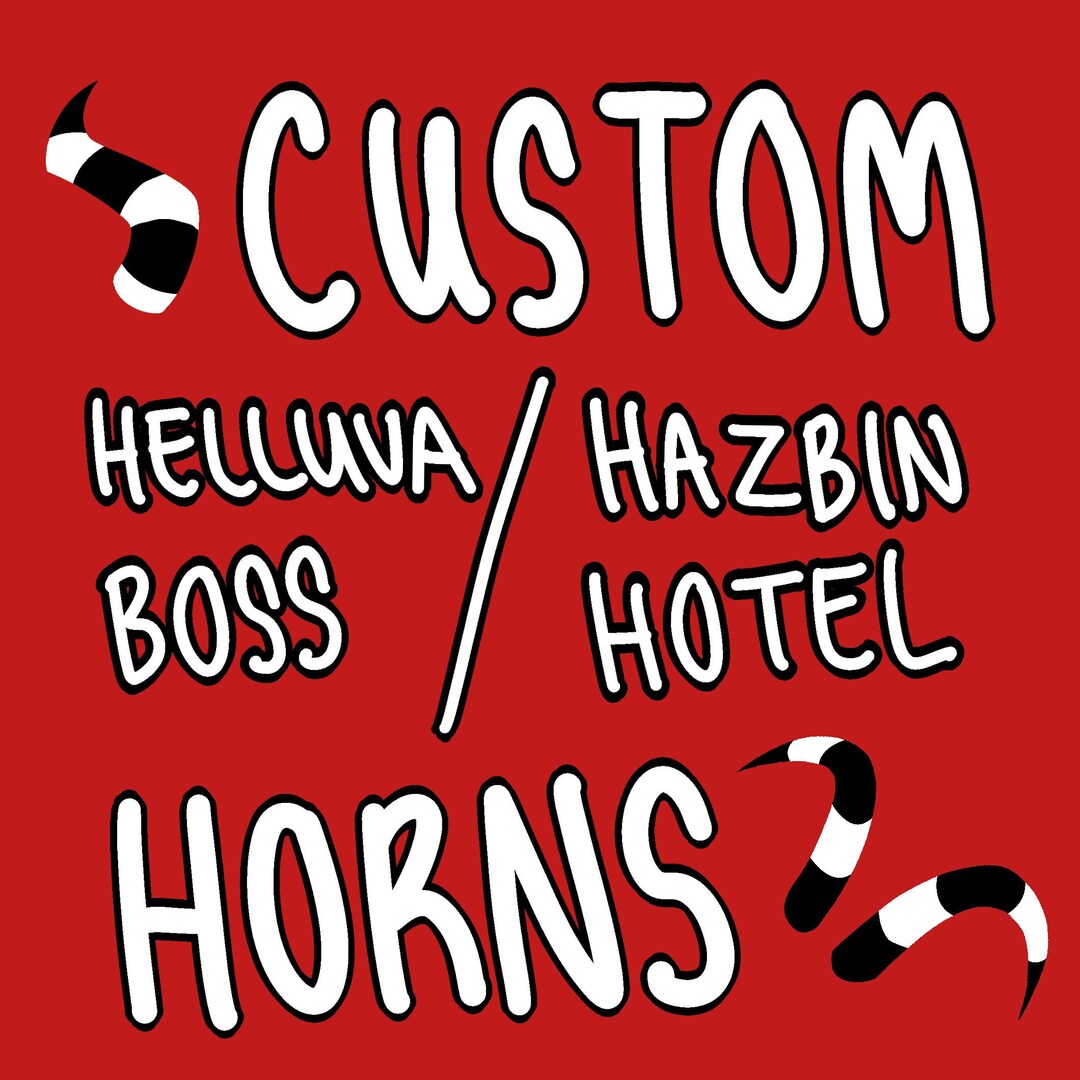 Custom Helluva Boss & Hazbin Hotel Horns - Etsy UK