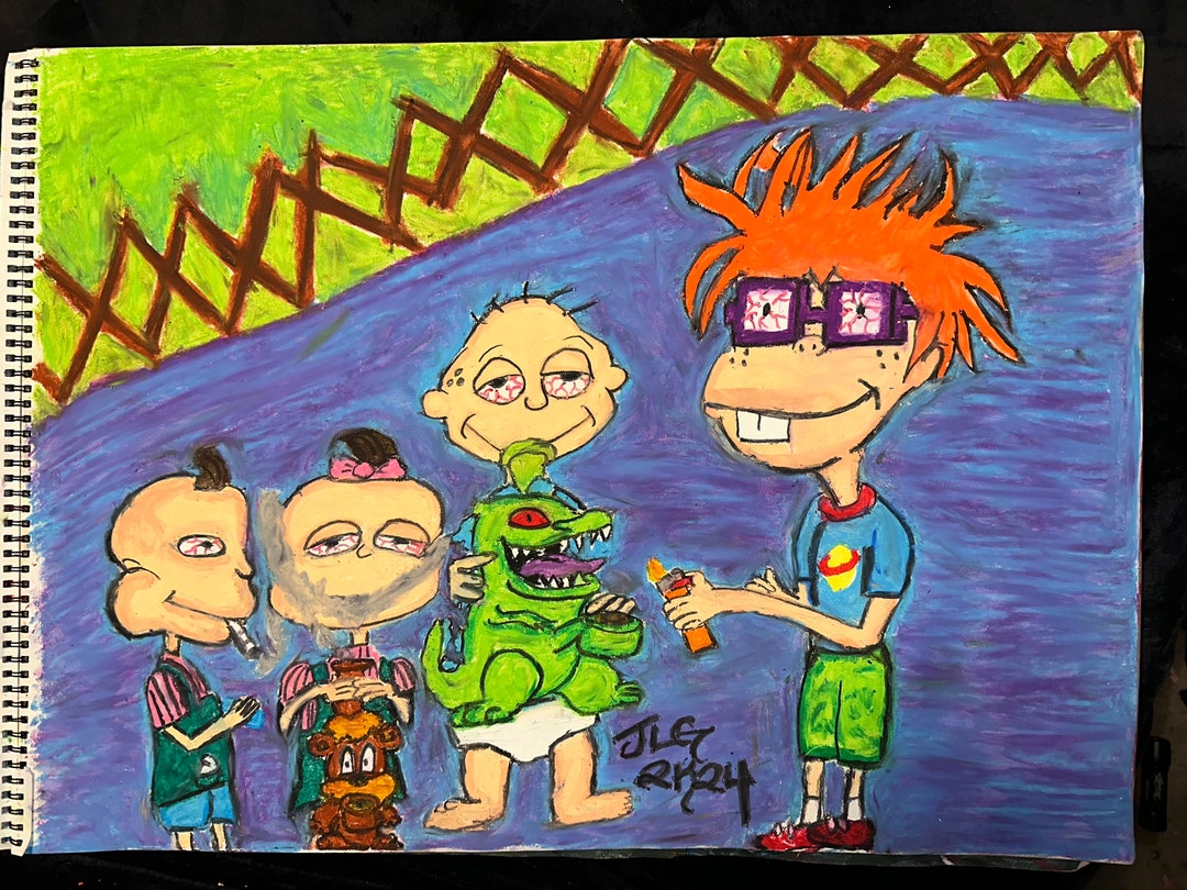 Rugrats Oil Pastel Drawing - Etsy