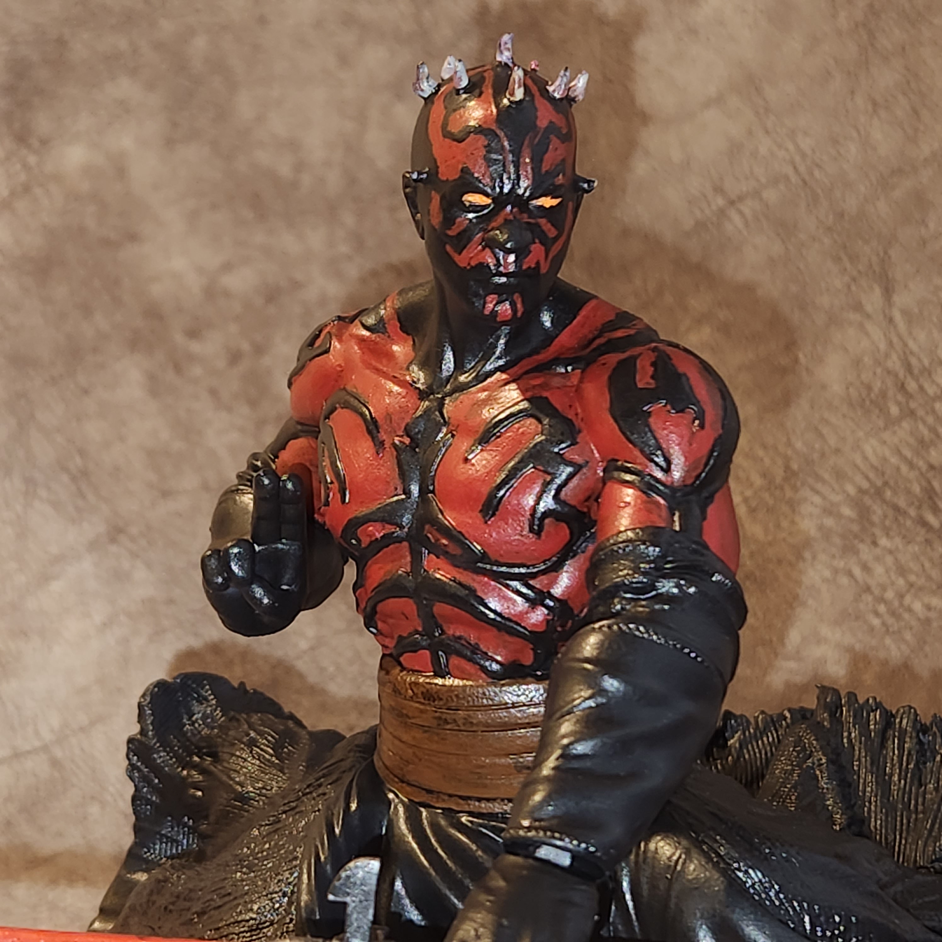 Darth Maul Fanart 3D Printed Hand Painted Star Wars Resin Statue 9.25 ...