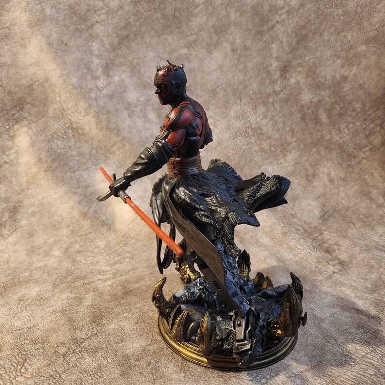 Darth Maul Fanart 3D Printed Hand Painted Star Wars Resin Statue 9.25 ...