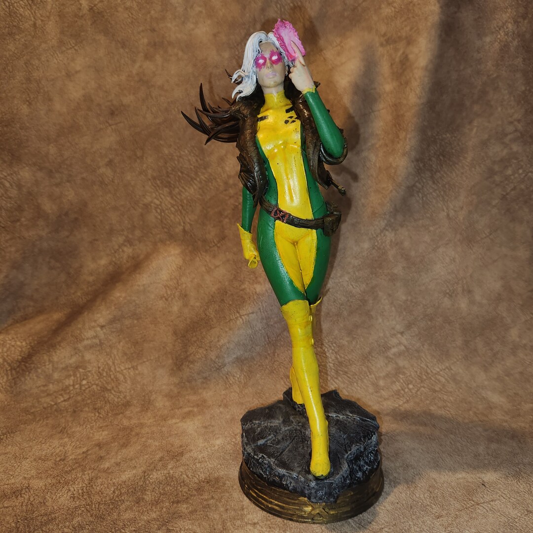 Rogue From the X-men 3D Printed Fanart CA3D ~11in/279mm - Etsy