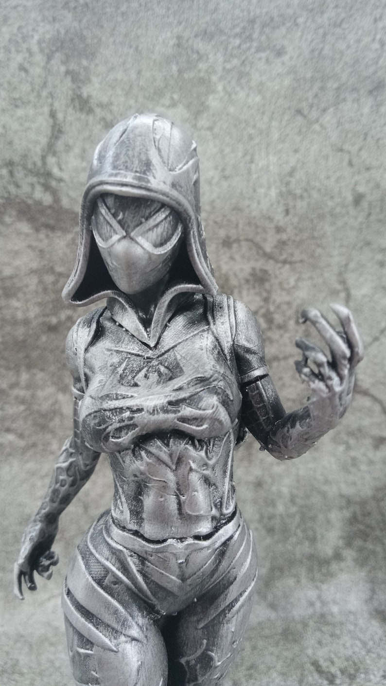 Spider-gwen Gwenom Spider-woman Venomized Gwen Stacy in Pewter Finish ...