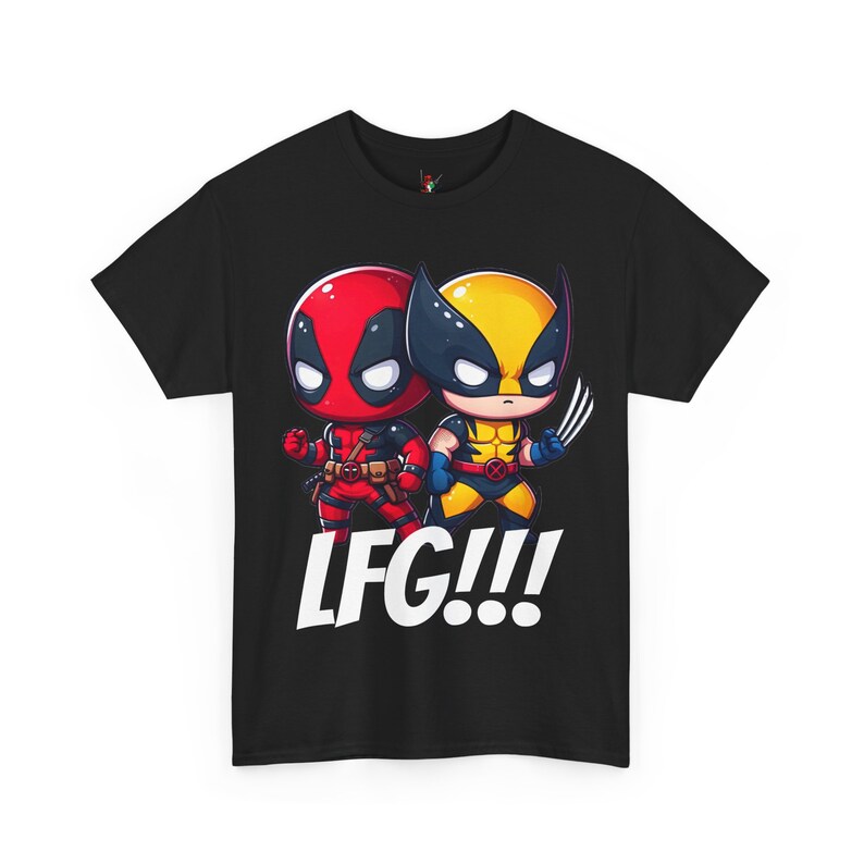 LFG Deadpool and Wolverine Chibi Unisex Heavy Cotton Tee Made to Order ...