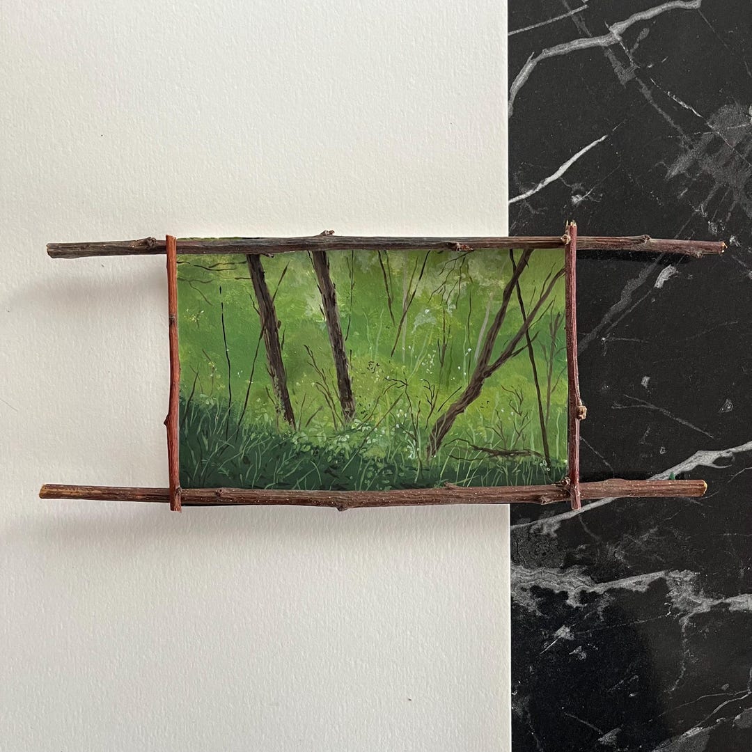 Forest With Handmade Frame - Etsy