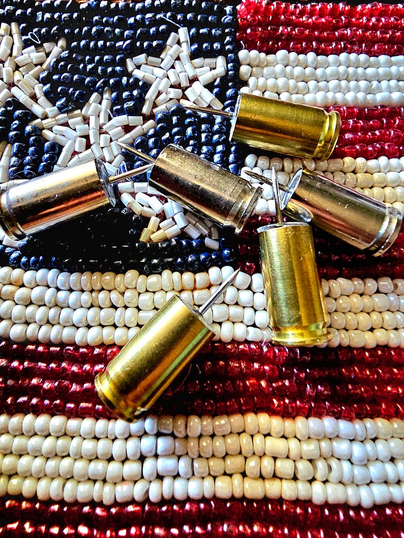 Bullet Shell Casing Push Pin/ Bullet Thumb Tacs/ 9MM Pins - Etsy