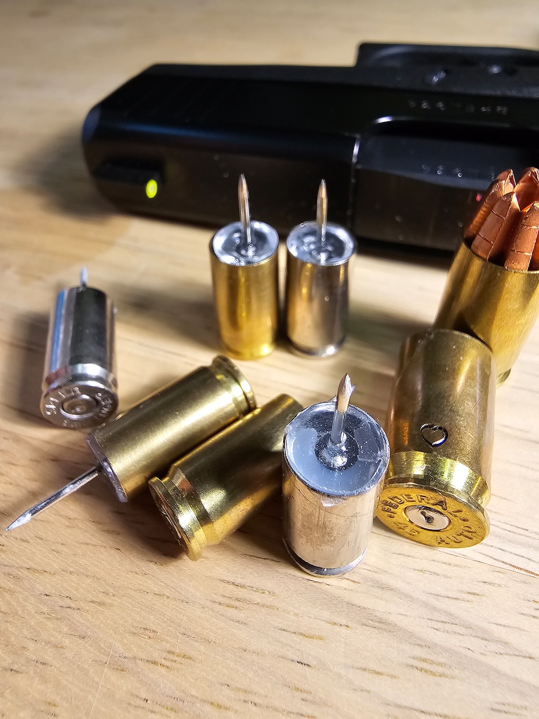 Bullet Shell Casing Push Pin/ Bullet Thumb Tacs/ 9MM Pins - Etsy