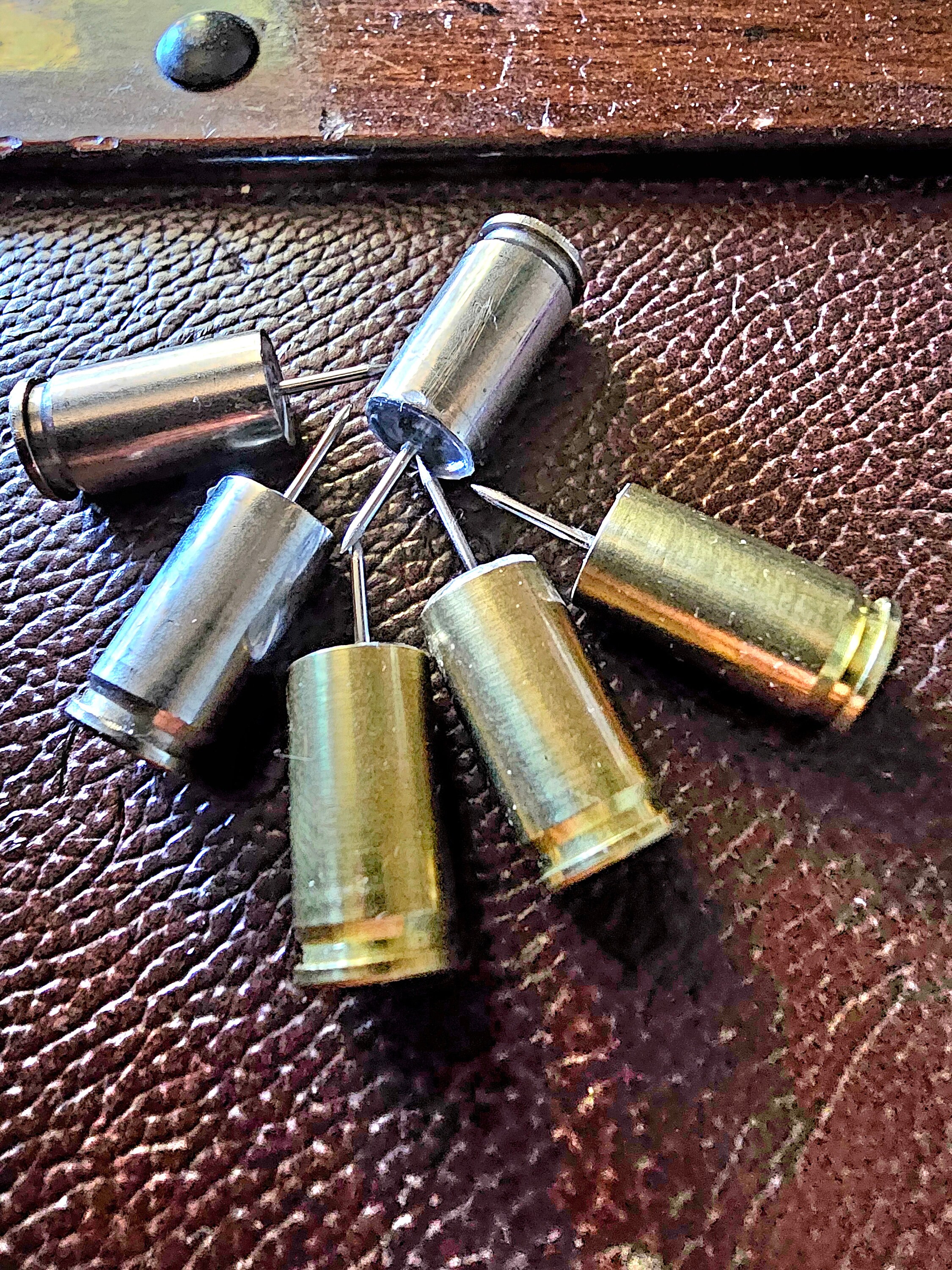 Bullet Shell Casing Push Pin/ Bullet Thumb Tacs/ 9MM Pins - Etsy