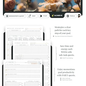 Gamified Goal Planner | Smart Goal Setting Quest PDF | ADHD Planner ...
