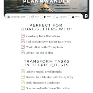 Gamified Daily Digital Planner PDF | Printable Daily Planner Template ...