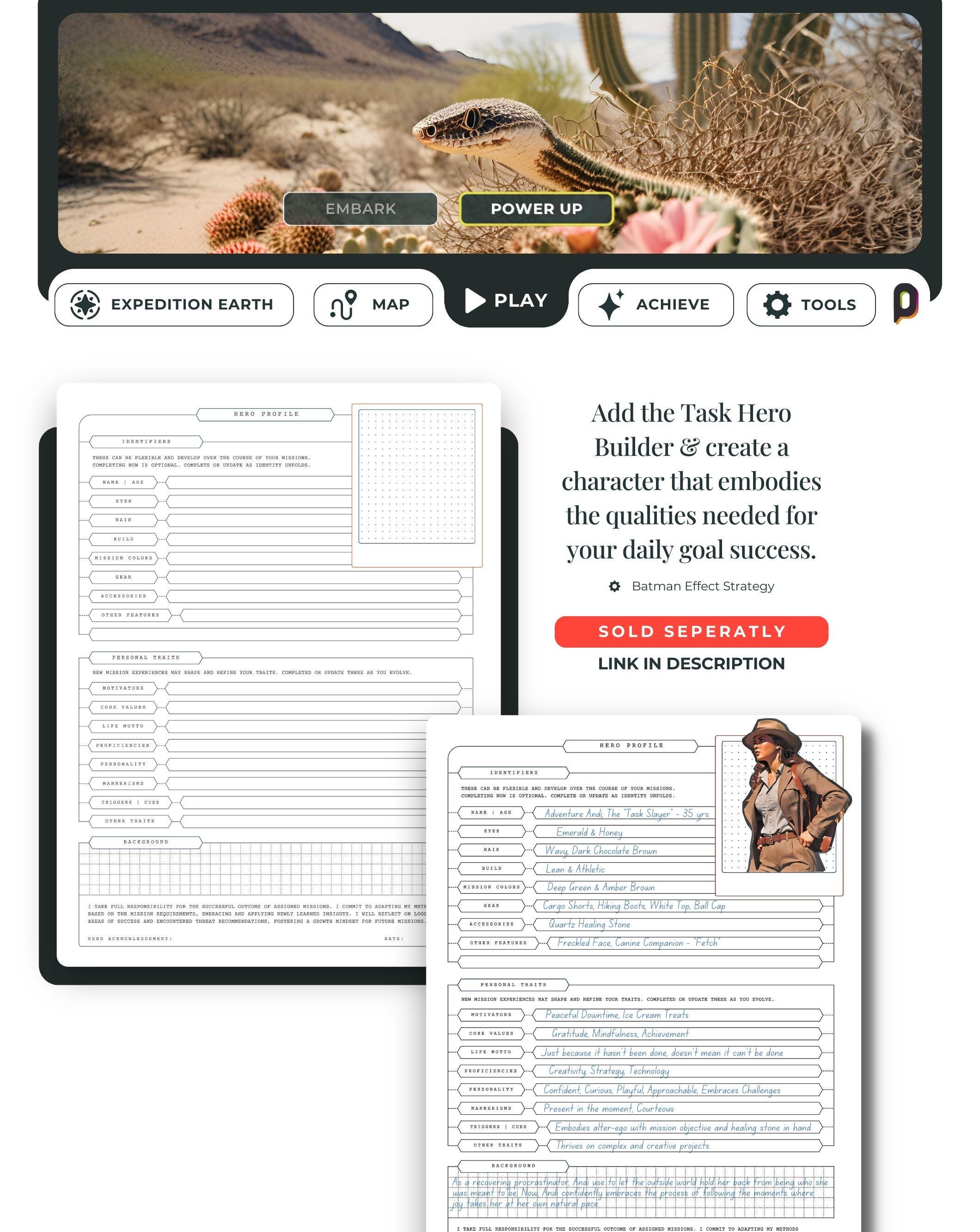 Gamified Daily Digital Planner | Task Management, Eisenhower Matrix ...