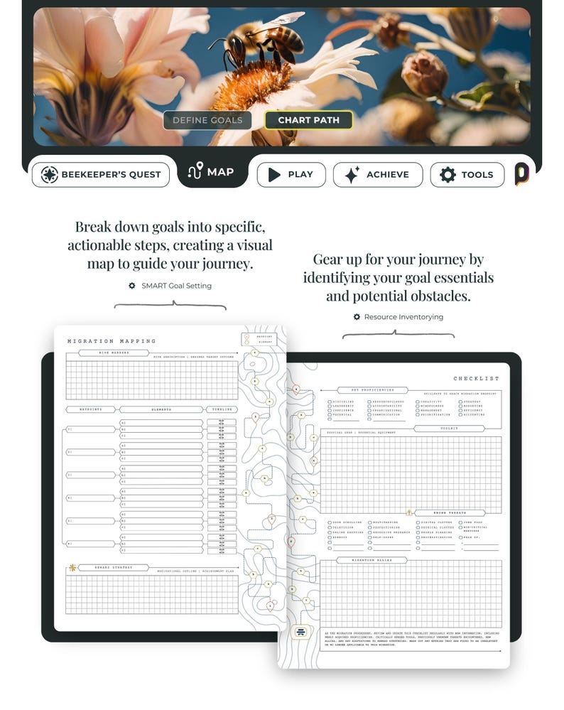 Gamified Goal Planner | Smart Goal Setting Quest PDF | ADHD Planner ...