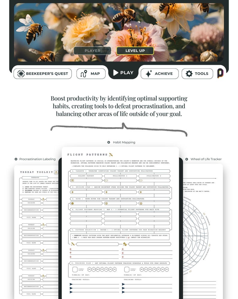 Gamified Goal Planner | Smart Goal Setting Quest PDF | ADHD Planner ...