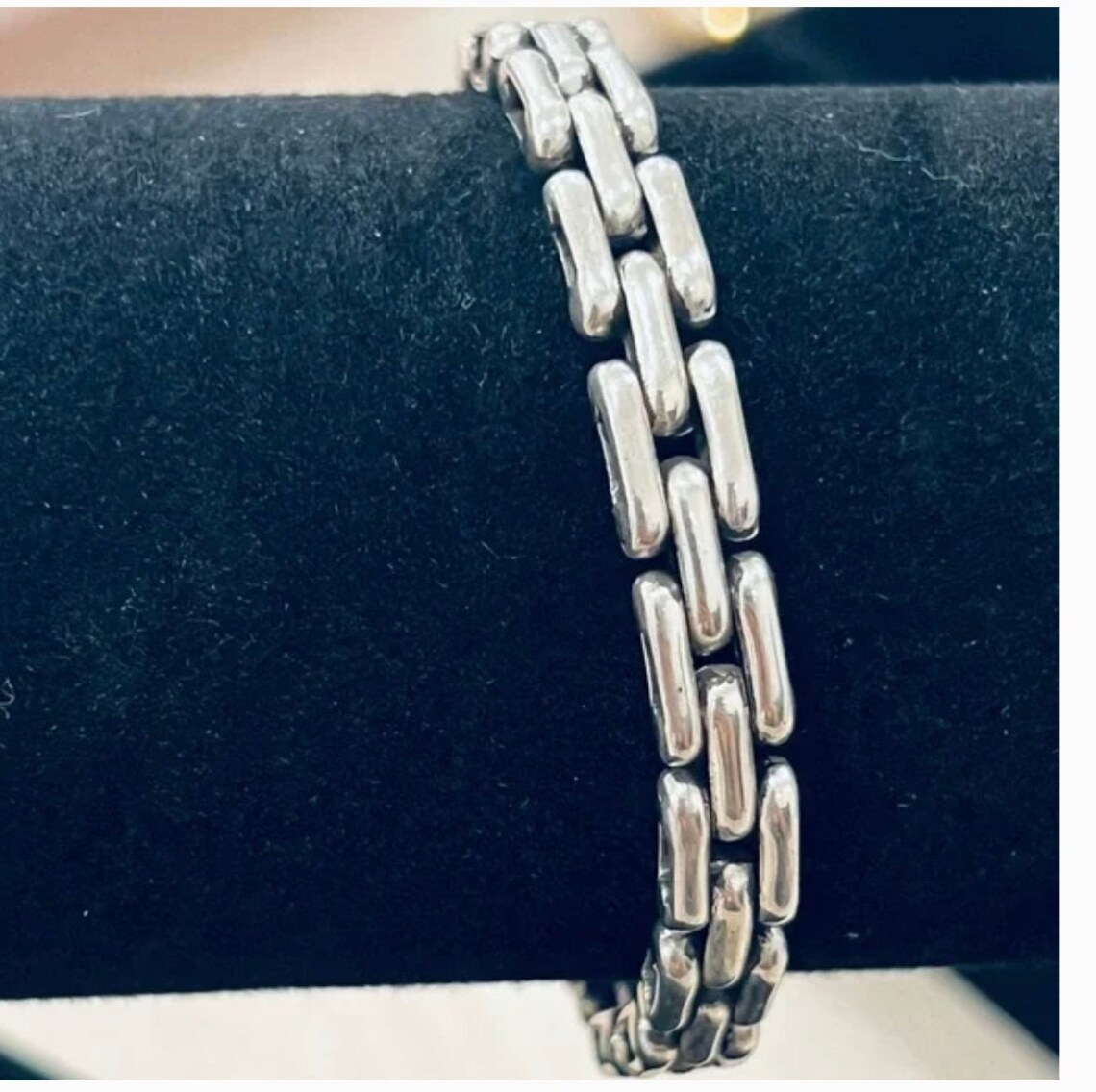 Vintage Mexican Sterling Silver Chain Link Bracelet - Etsy