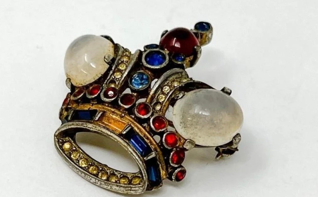 Vintage Trifari Jelly Queen Elizabeth Crown - Etsy