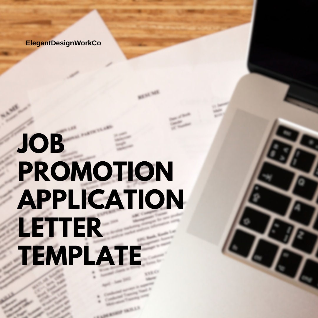Job Promotion Application Letter - Etsy