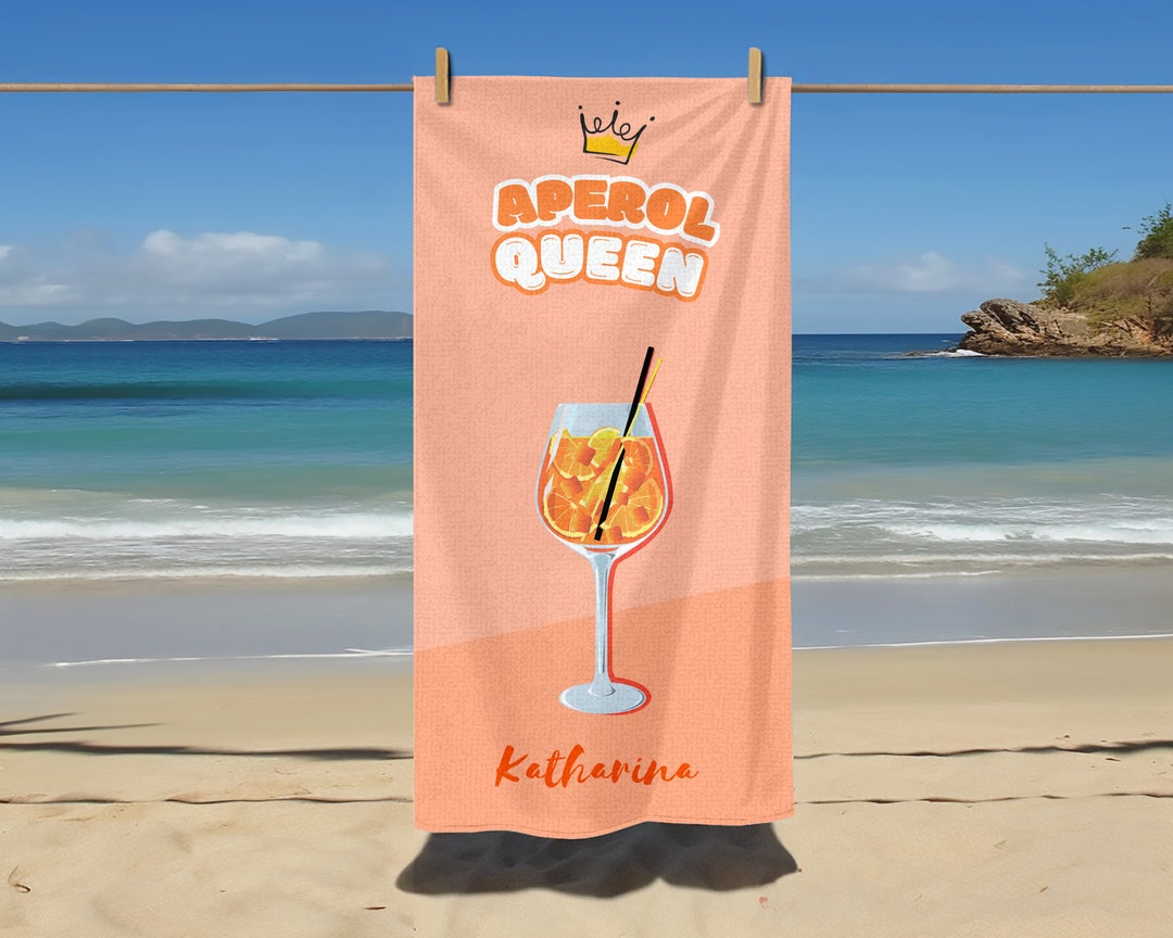 APEROL Spritz Towel / Aperol Queen Beach Towel / Aperol King Beach ...