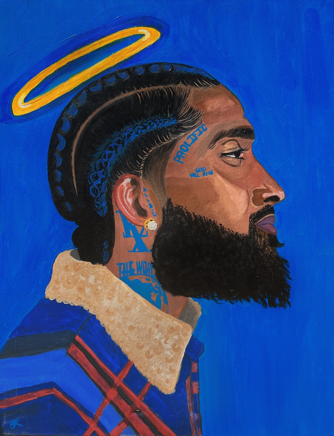 Nipsey Hussle Portrait Art Print Etsy