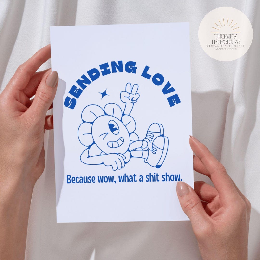 Unhinged Grief Card | Sympathy Card | Funeral Card | Emotional Support ...