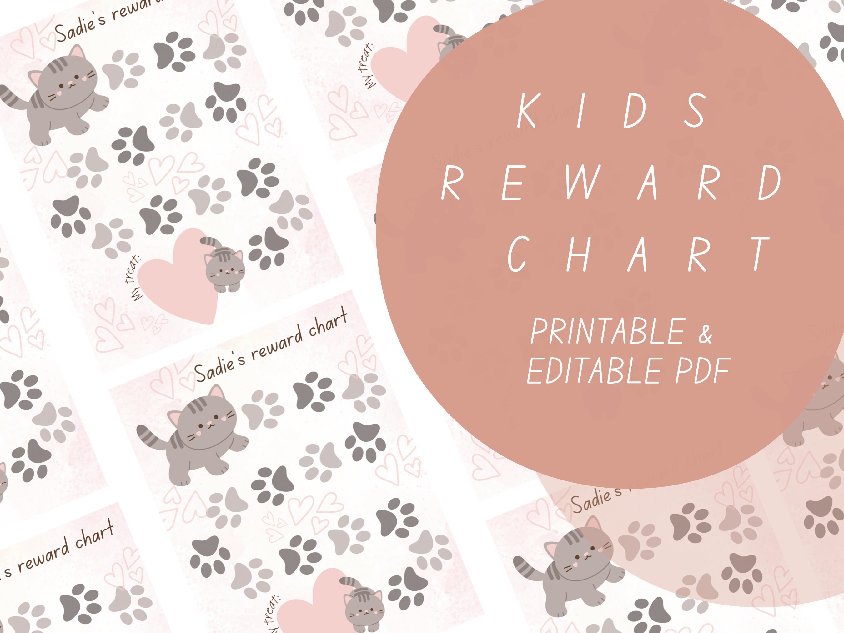 Reward Chart for Kids Sticker Chart Digital Printable Instant Download ...