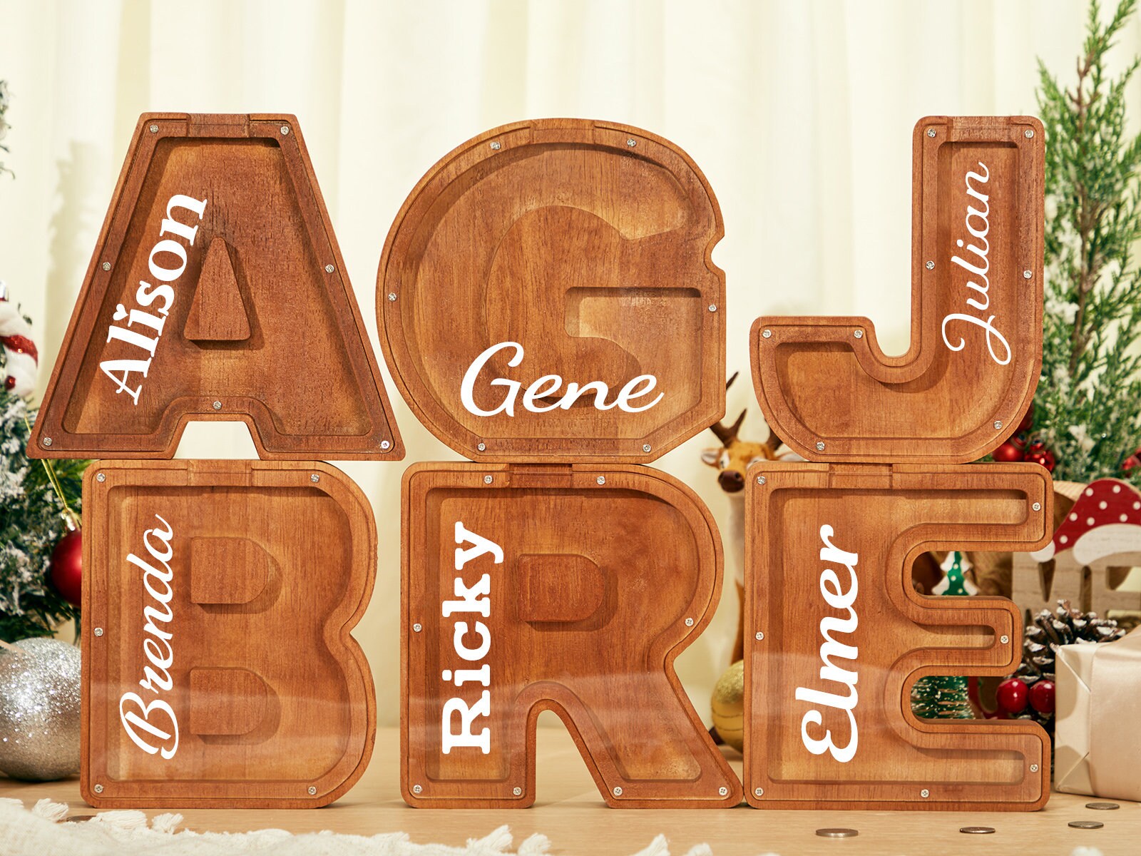 Custom Wooden Letter Bank Alphabet Bank Kids Birthday Gift - Etsy Canada