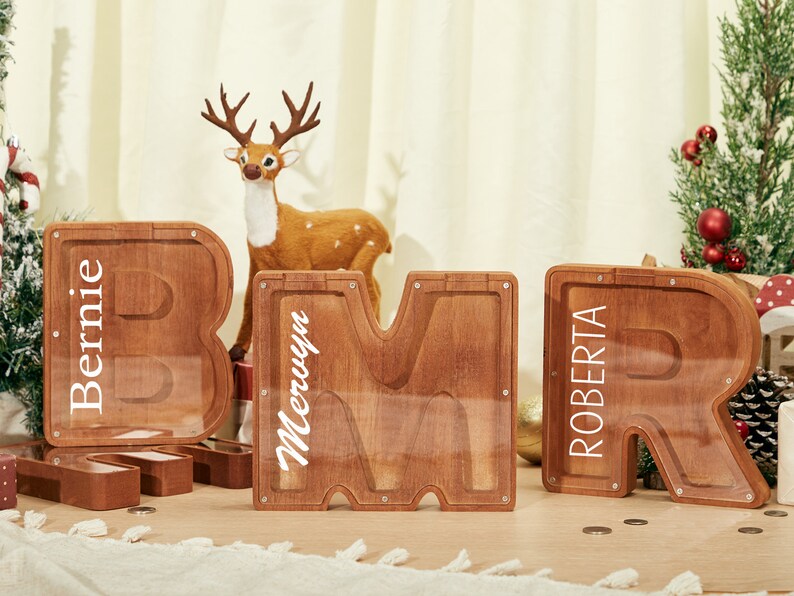 Custom Wooden Letter Bank Alphabet Bank Kids Birthday Gift - Etsy Canada