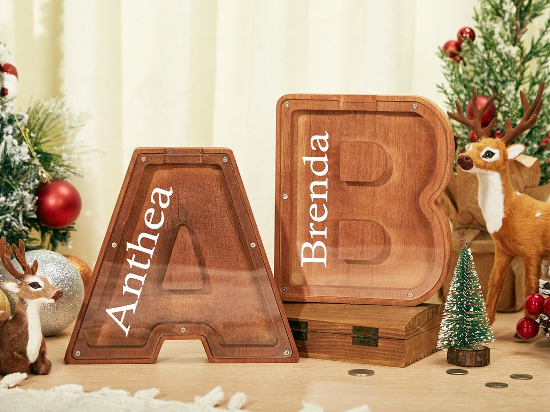 Custom Wooden Letter Bank Alphabet Bank Kids Birthday Gift - Etsy Australia