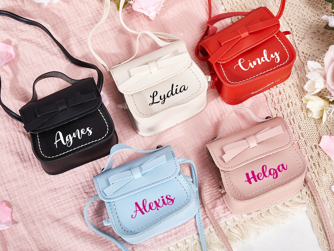 Personalized Girls Purse Bag Kids Crossbody Purse Bag Custom Name Bag ...