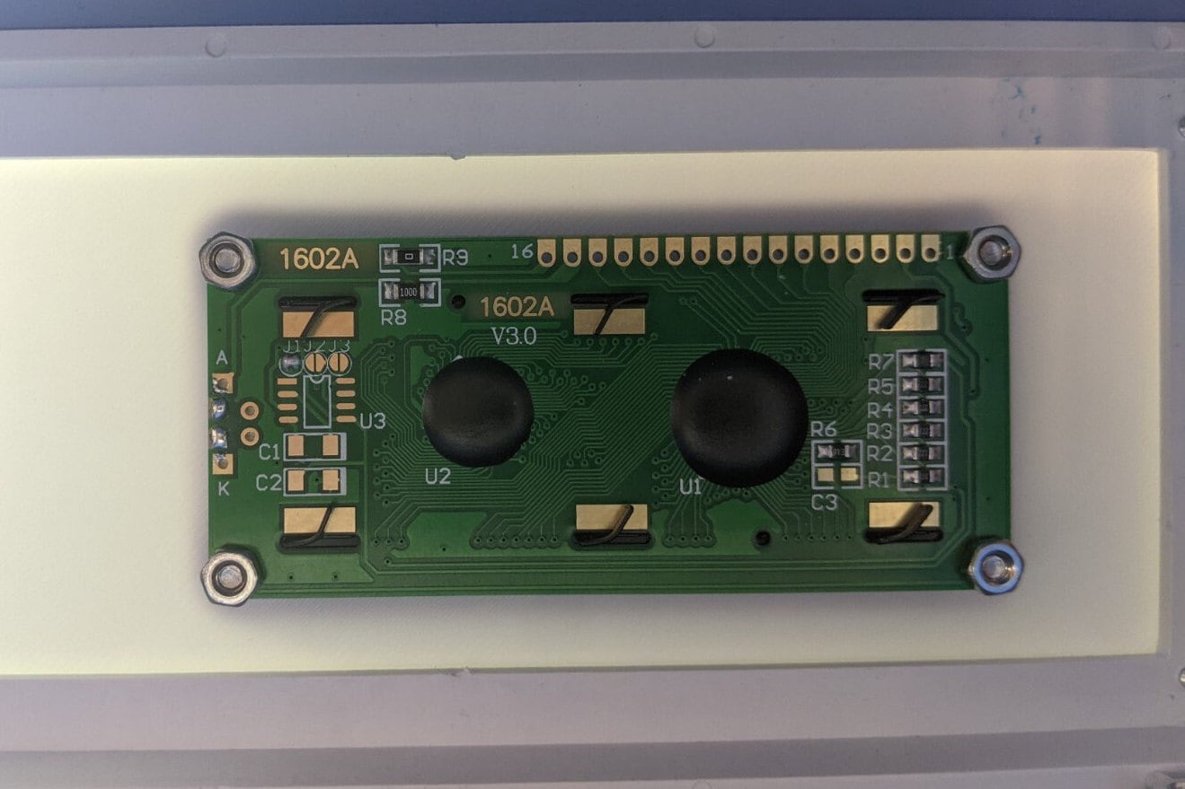 Arduino 1602 Lcd Display Bezel 3d Printed Electronics Mount Diy Project Enclosure 2217