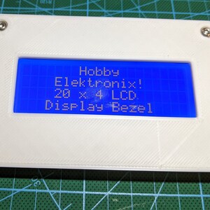 2004 LCD Arduino Bezel, 3D Printed Electronics Display Mount, DIY Display Enclosure ...