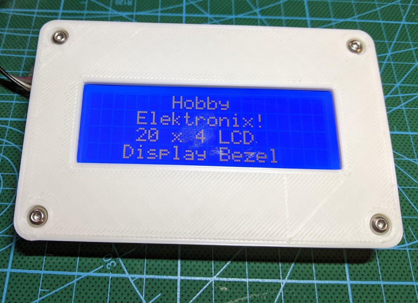 2004 LCD Arduino Bezel, 3D Printed Electronics Display Mount, DIY Display Enclosure ...