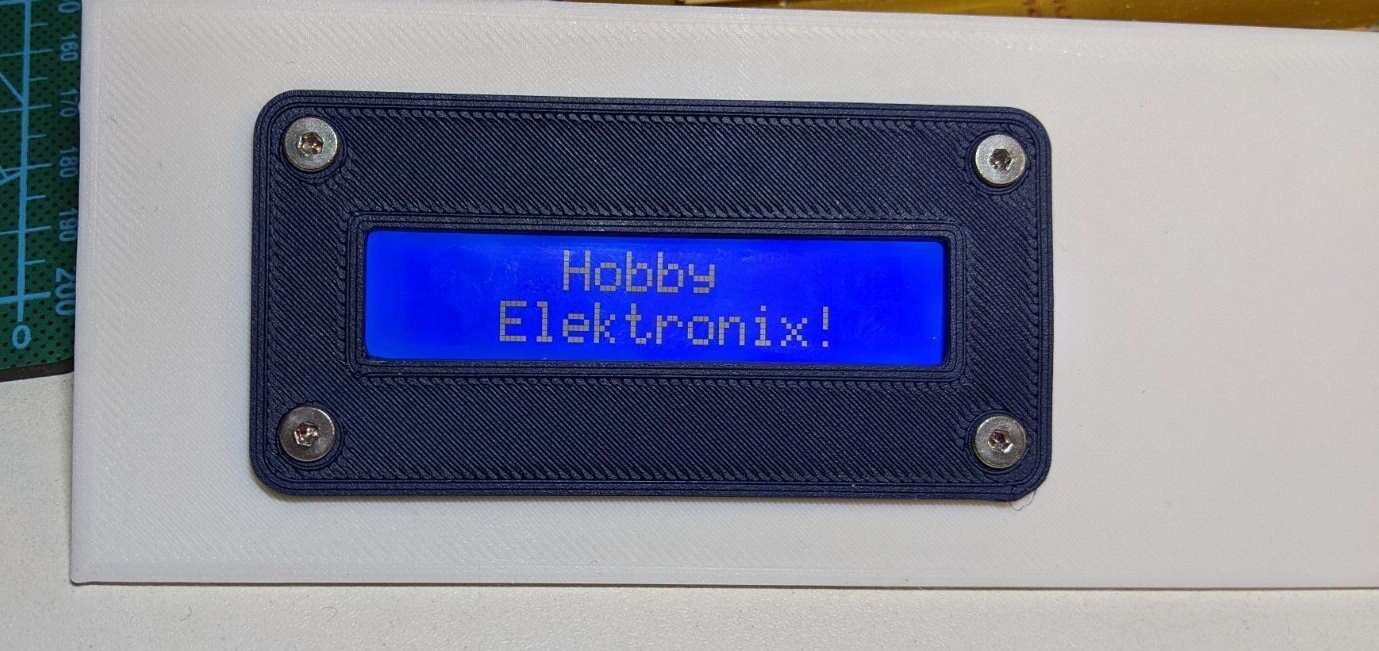 Arduino 1602 LCD Display Bezel, 3D Printed Electronics Mount, DIY ...