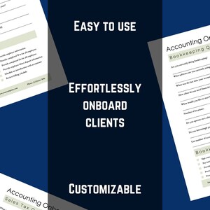 Accounting Onboarding Forms, Questionnaires, & Checklists - Etsy