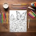 Enchanting Butterfly Garden Coloring Page - Etsy