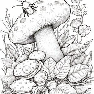 Garden Critters Coloring Page Printable - Etsy