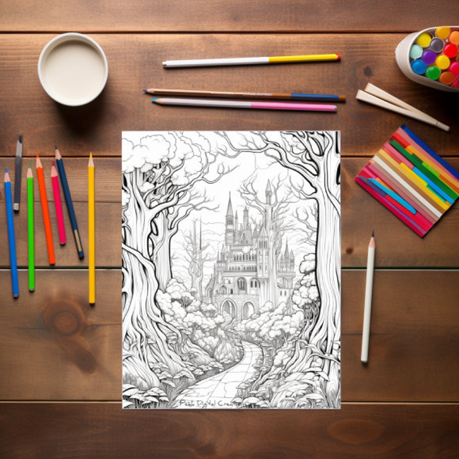 Coloring Pages for Kids Nature Coloring Pages for Relaxing Coloring ...