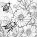 Buzzy Bees Coloring Page - Printable - Etsy
