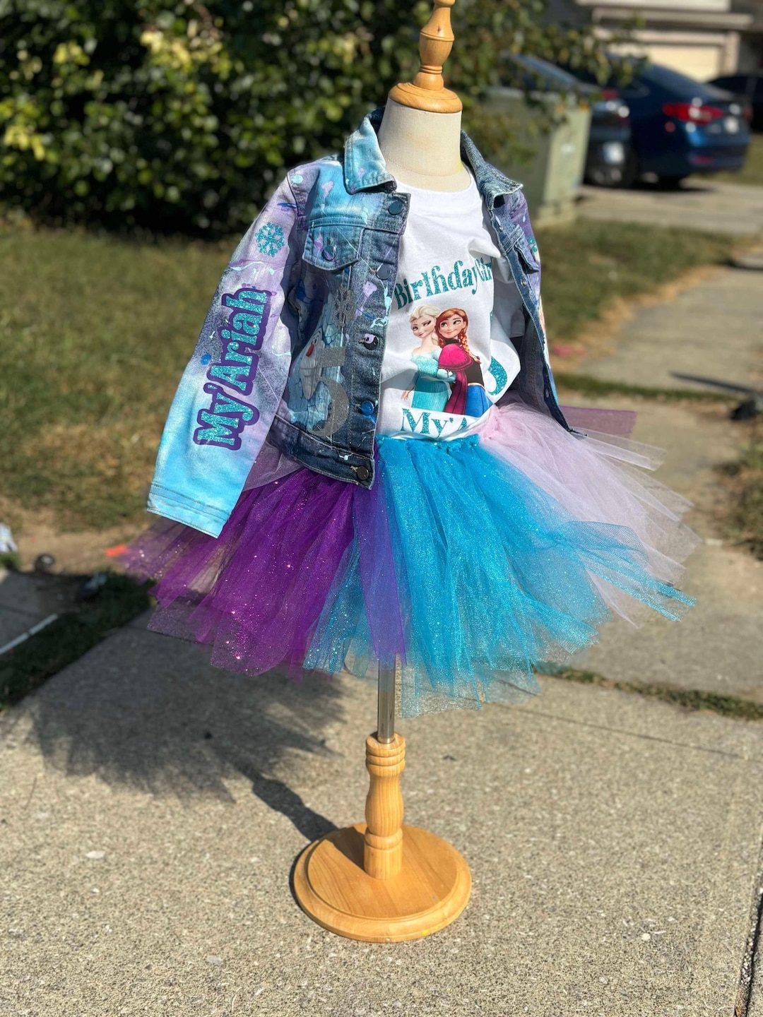 Kids Tutu & Jean Jacket Birthday Fit - Etsy