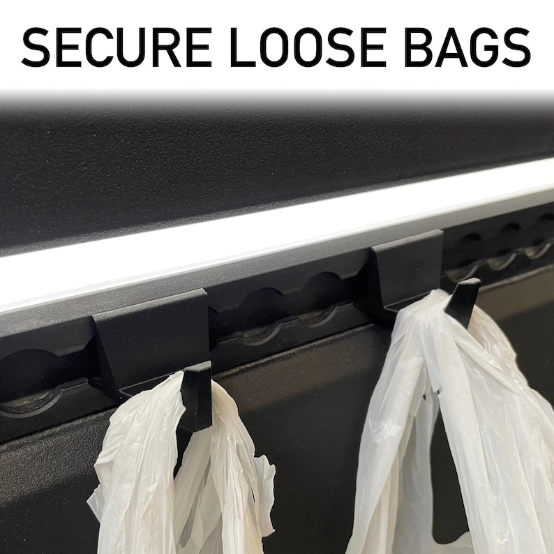 L-track Hooks for Tesla Cybertruck – Heavy-duty Cargo & Grocery Bag ...