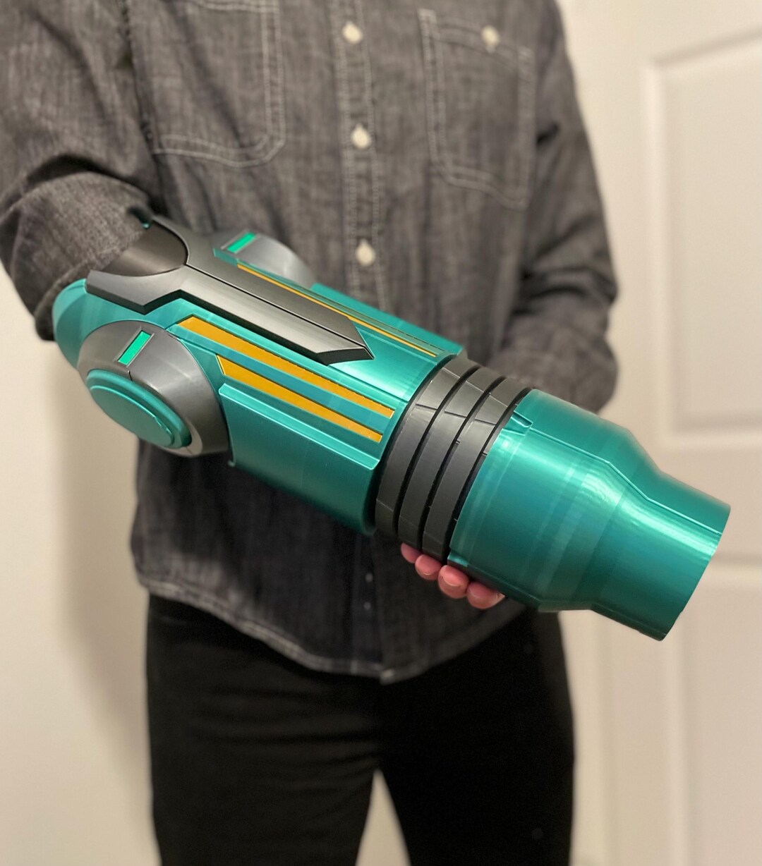 Metroid Prime 4 Arm Cannon Samus Arm Cannon Life Size Prop to Scale - Etsy