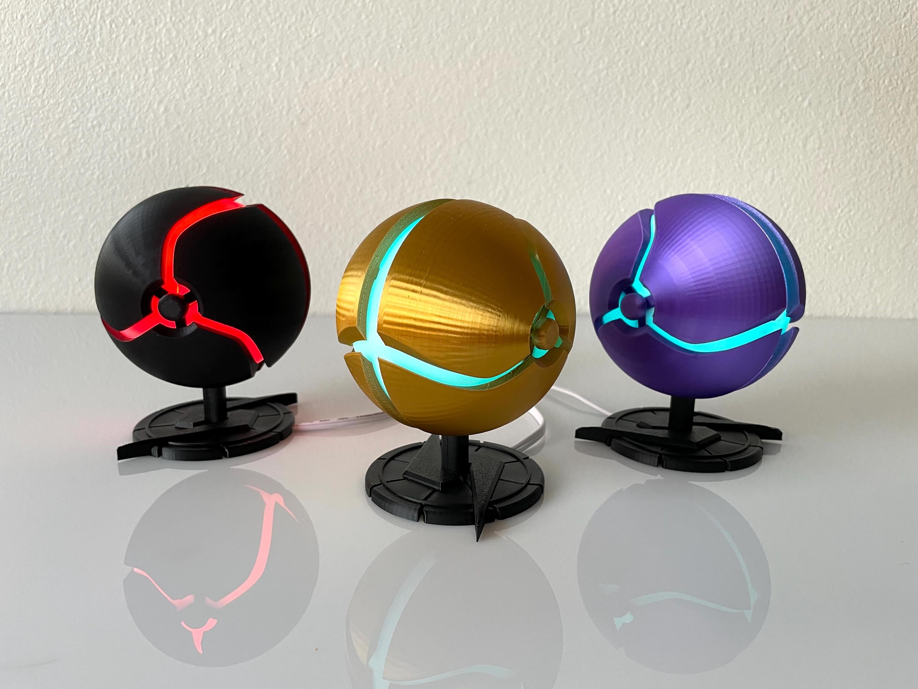 Metroid Morph Ball Light-up Display - Samus Morph Ball From Metroid ...