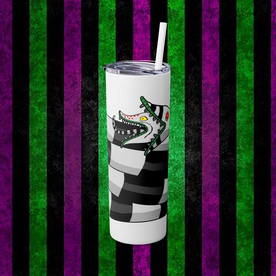 Beetlejuice Sandworm, Beetlejuice, Sandworm Skinny Tumbler With Straw ...