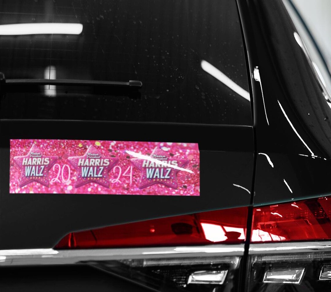 Kamala Harris 2024 Elections Democrats Bumper Stickers Political Decals ...