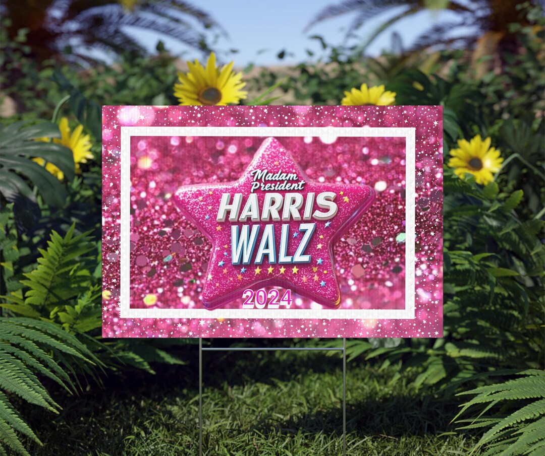 Kamala Harris-personalization Yard Sign Harris 2024 - Etsy