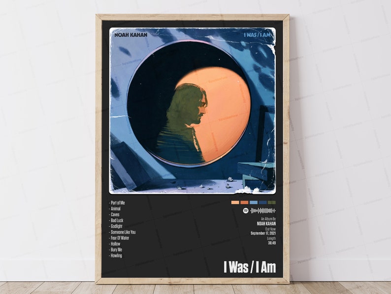 Noah Kahan Poster I Was / I Am Poster Custom Album Poster - Etsy